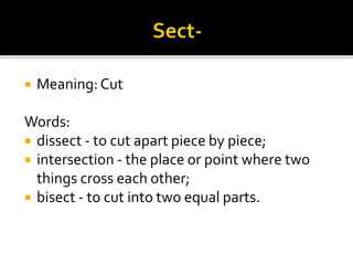 Root words Part 1 | PPTX