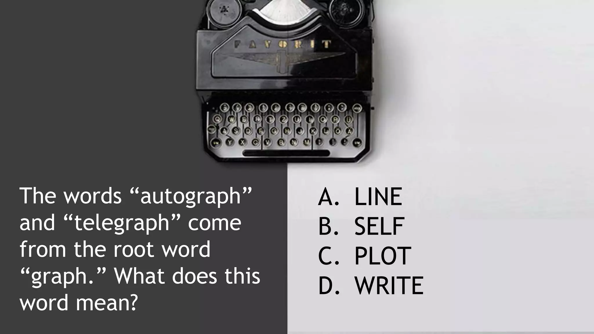 Root words - Definition and Examples. | PPT