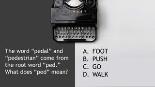 Root words - Definition and Examples. | PPT