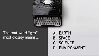 Root words - Definition and Examples. | PPT