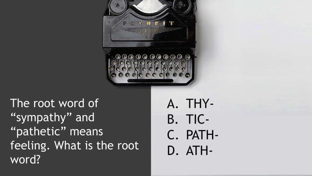 Root words - Definition and Examples. | PPT
