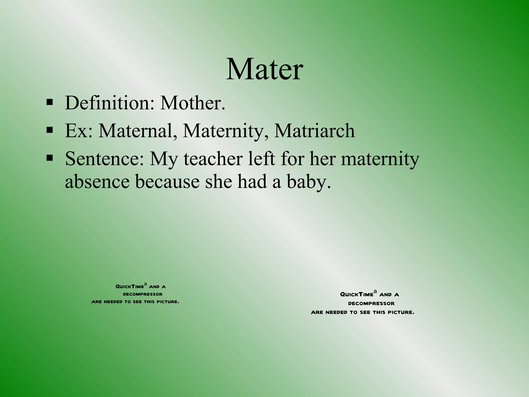 Root Words Riesner | PPT