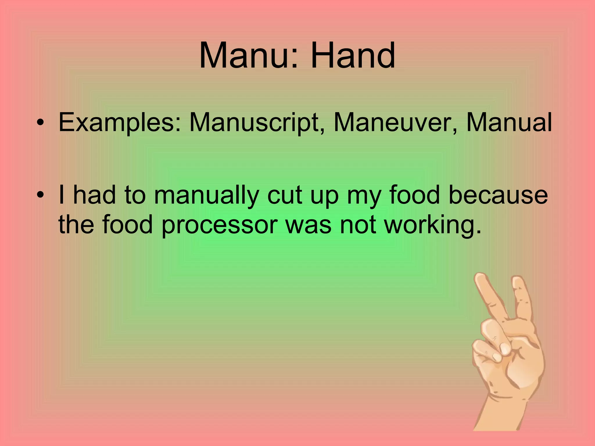 Root words project | PPT