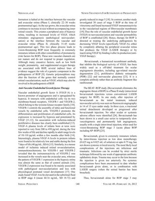 Retinopathy of Prematurity –Promising Newer Modalities of Treatment | PDF