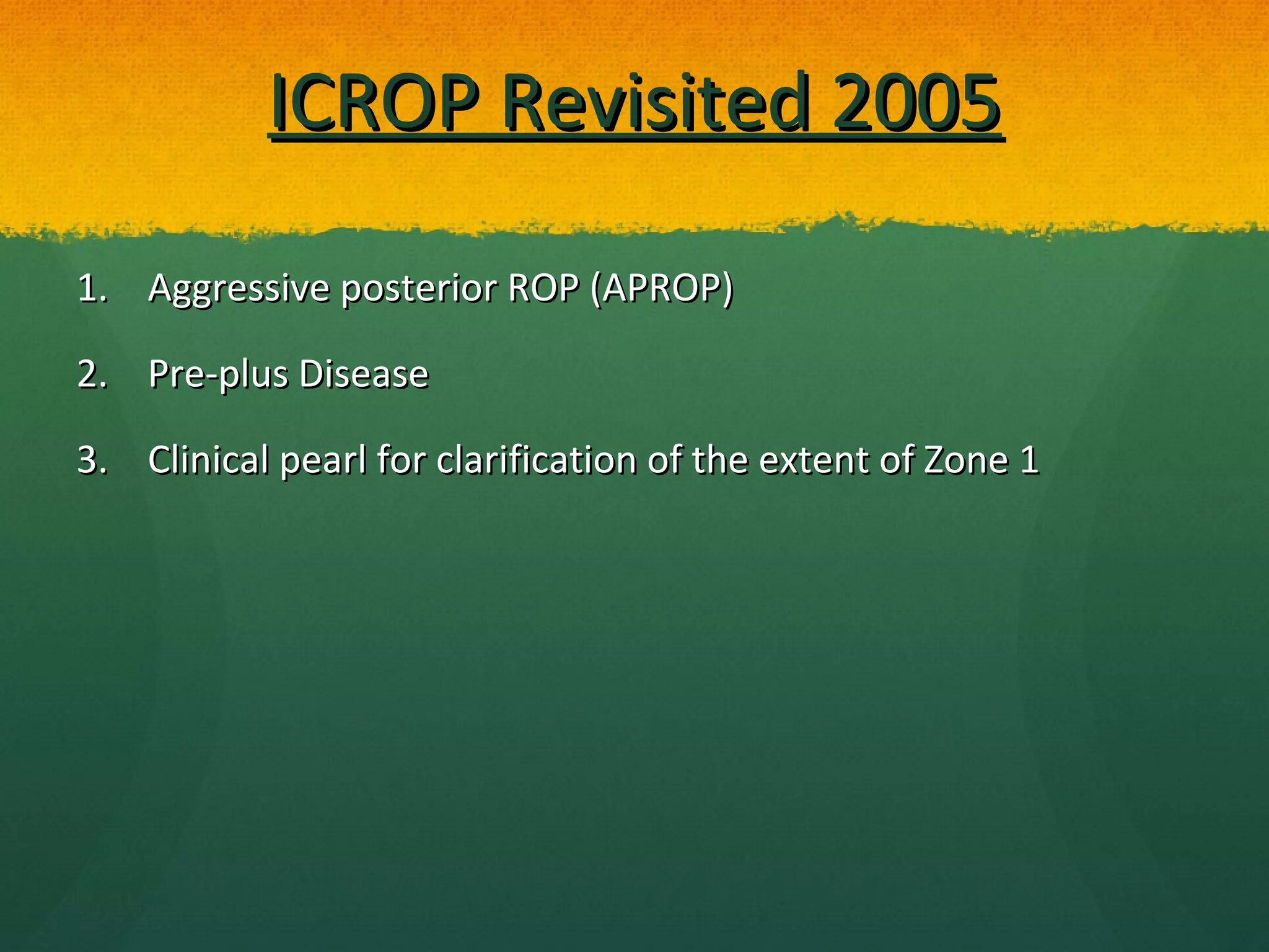 Retinopathy of prematurity | PPT