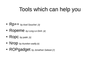 Return Oriented Programming - ROP | PDF