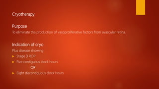 RETINOPATHY OF PREMATURITY | PPT