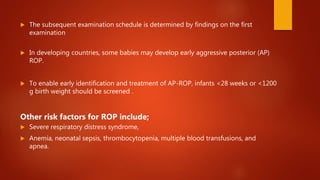 RETINOPATHY OF PREMATURITY | PPT