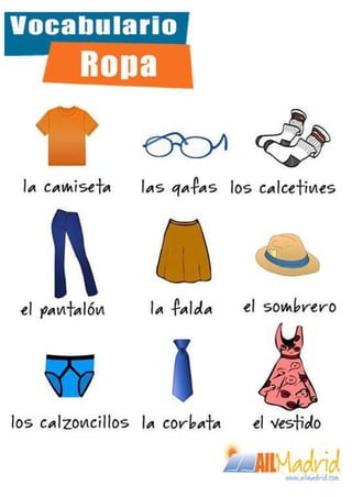 Spanish Resources: ropa | PDF