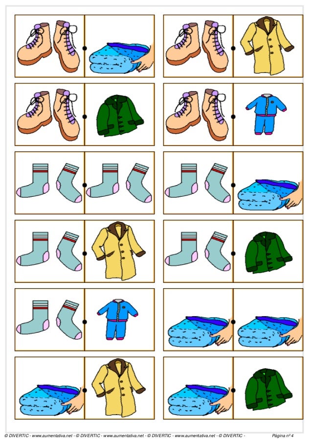 Dominó "Ropa de invierno"