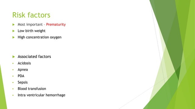 Retinopathy of Prematurity (ROP) - classification and treatments | PPTX