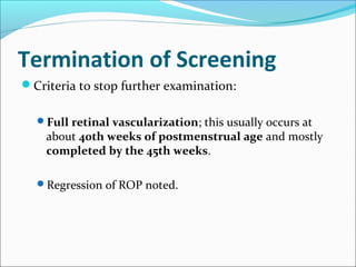 ROP current understanding and management | PPT