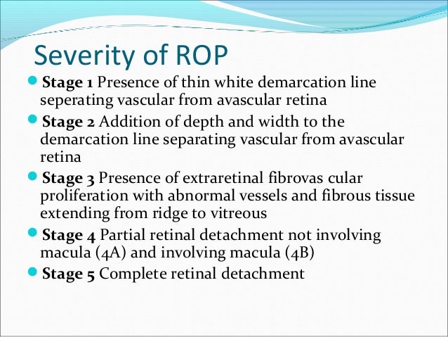 ROP current understanding and management