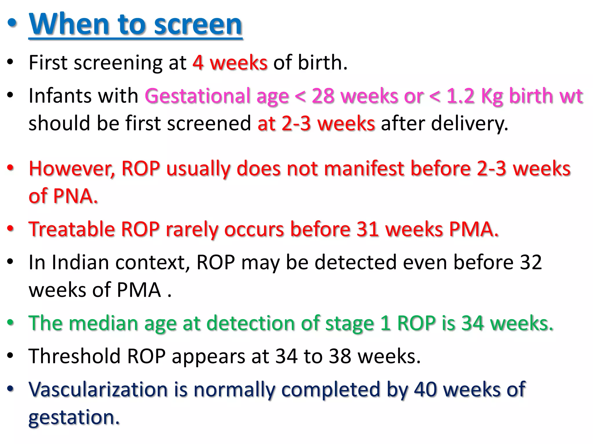 ROP - Dr Padmesh - Neonatology | PPTX