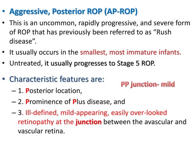 ROP - Dr Padmesh - Neonatology | PPTX