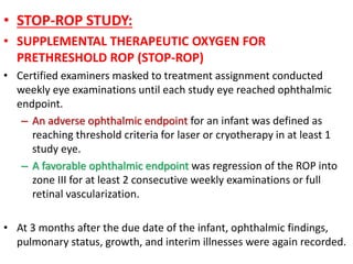 ROP - Dr Padmesh - Neonatology | PPT