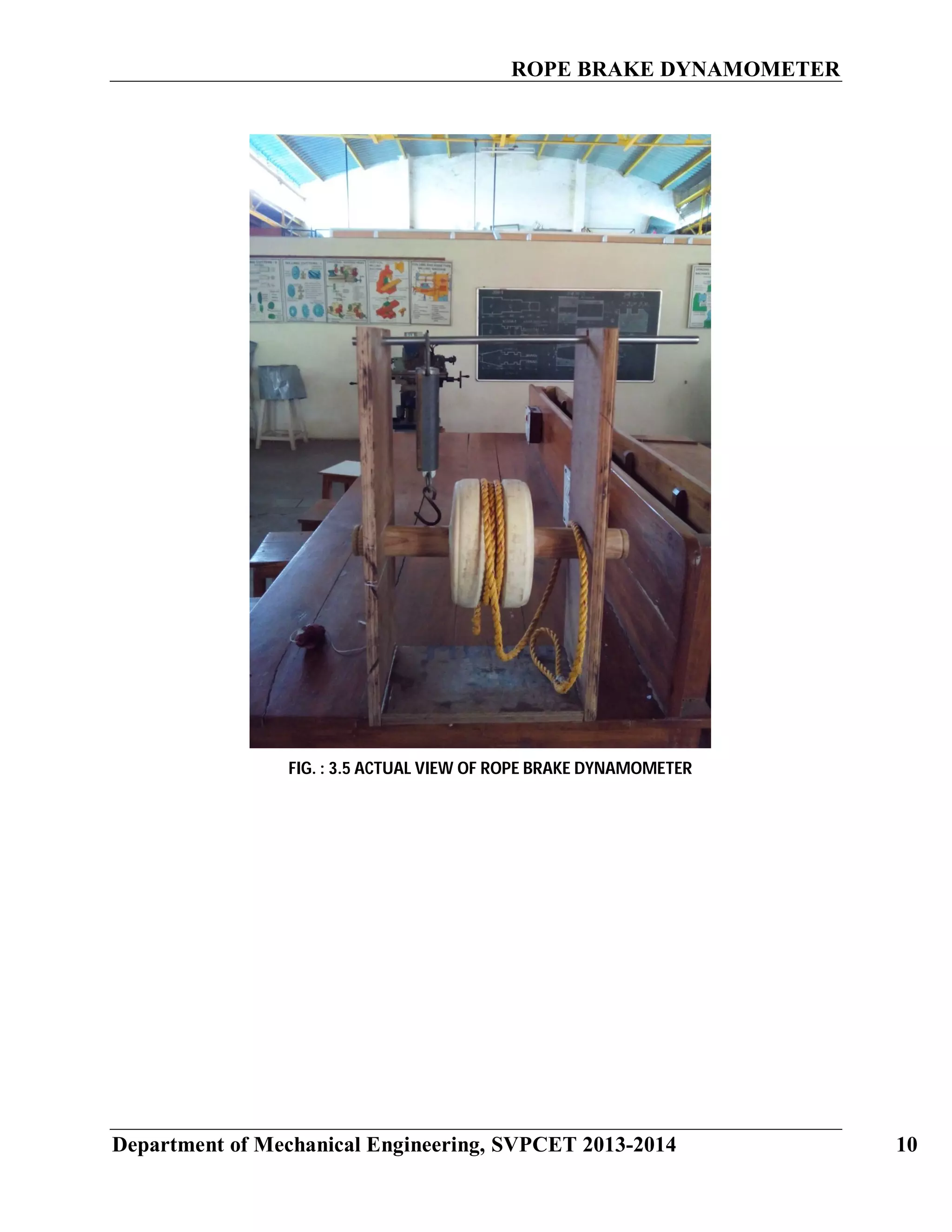 Rope brake dynamometer | PDF