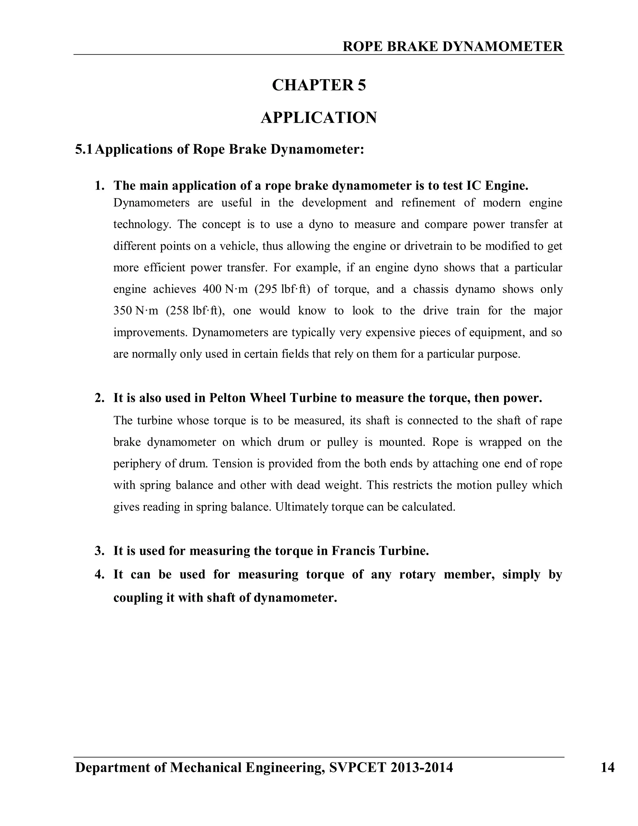 Rope brake dynamometer | PDF