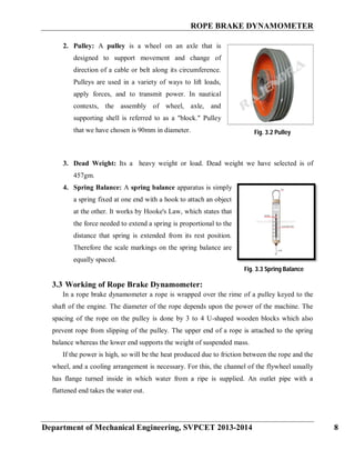 Rope brake dynamometer | PDF