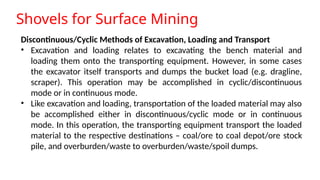 Rope Shovels and Electric for Surface Mining | PPTX | Geology | Science