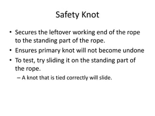 Rope and Knots | PPTX
