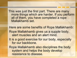 Rope mallakhamb | PPT