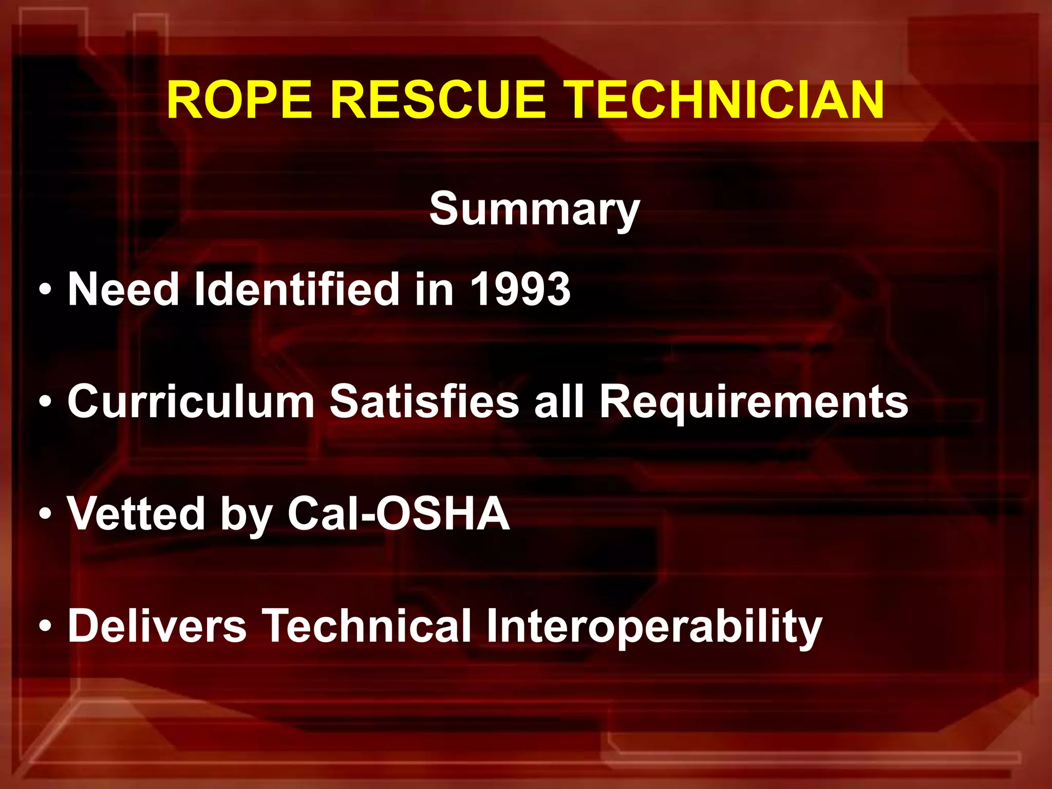 RopeRescueTechnicianPowerPoint.ppt