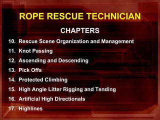 RopeRescueTechnicianPowerPoint.ppt