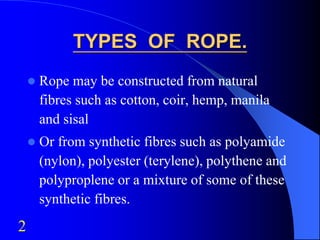 Rope ropework | PPT