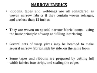 ROPES, BRAIDS & NARROW FABRICS.pptx
