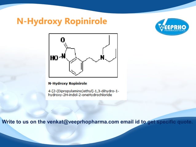 Ropinirole impurity | PPT