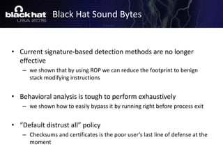 ROPInjector-Slides - Using-Return-Oriented-Programming-For-Polymorphism ...