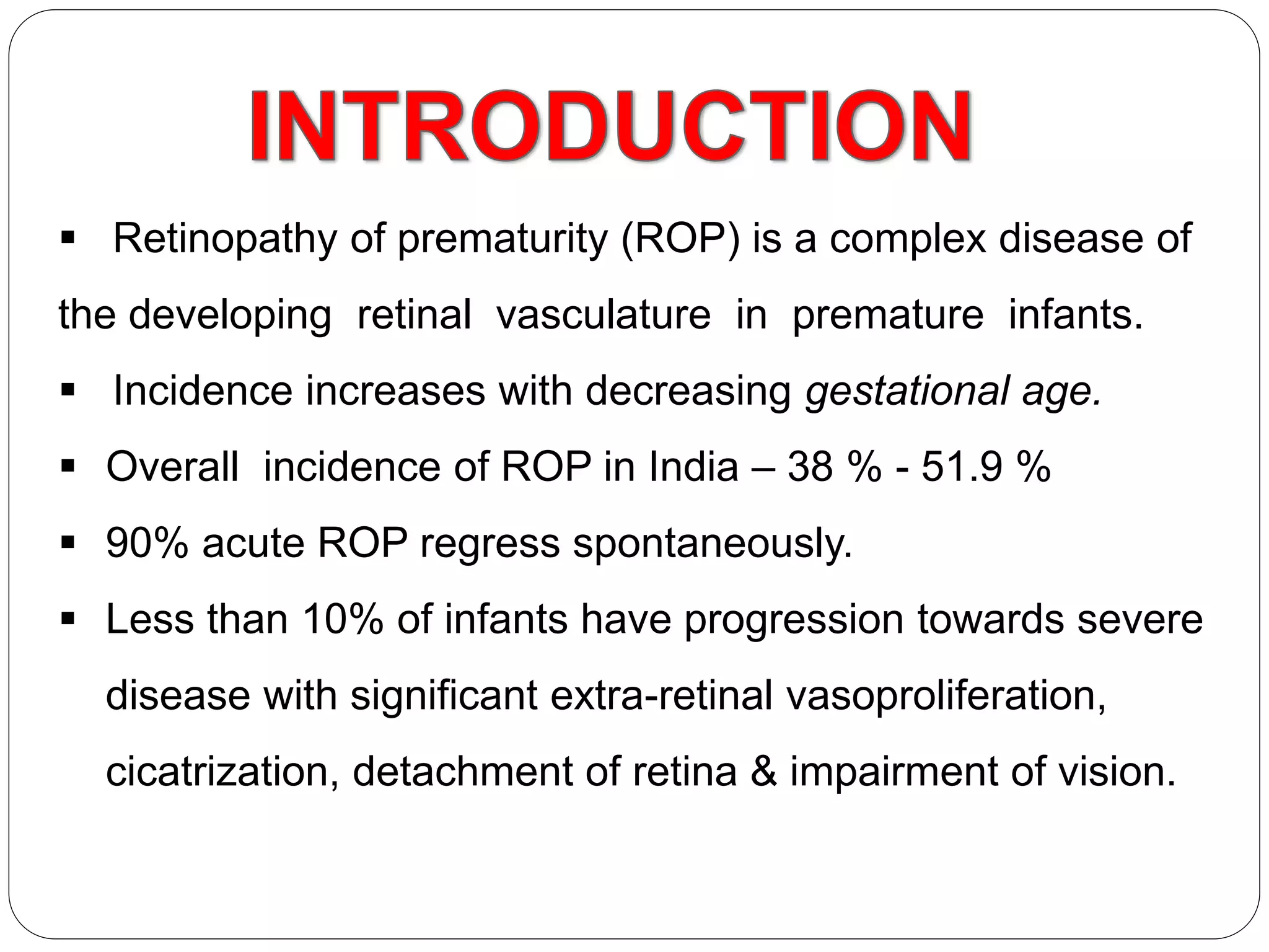 retinopathy of prematurity | PPTX