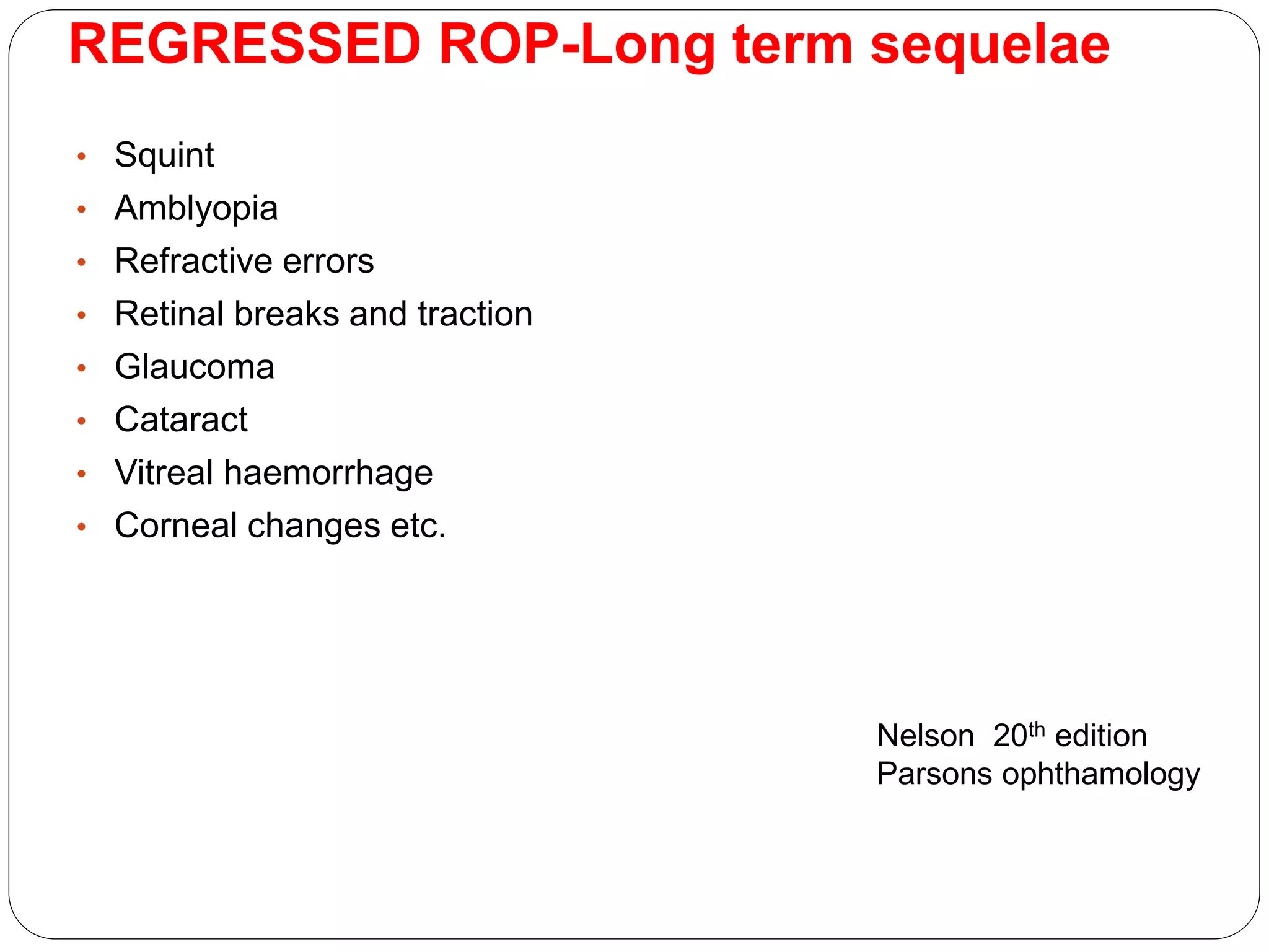 retinopathy of prematurity | PPTX