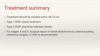 Retinopathy of Prematurity | PPTX
