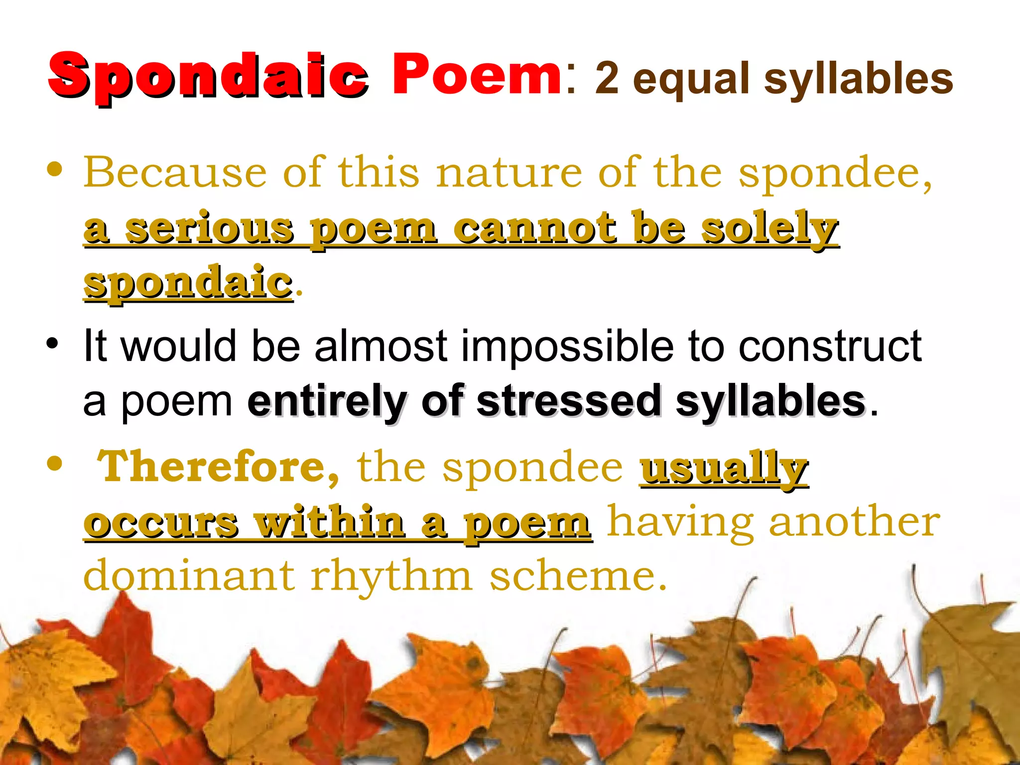 Rhythm in Poetry | PPT