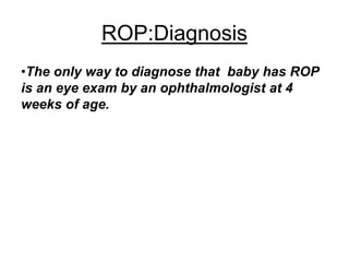 Retinopathy of Primaturity | PPT