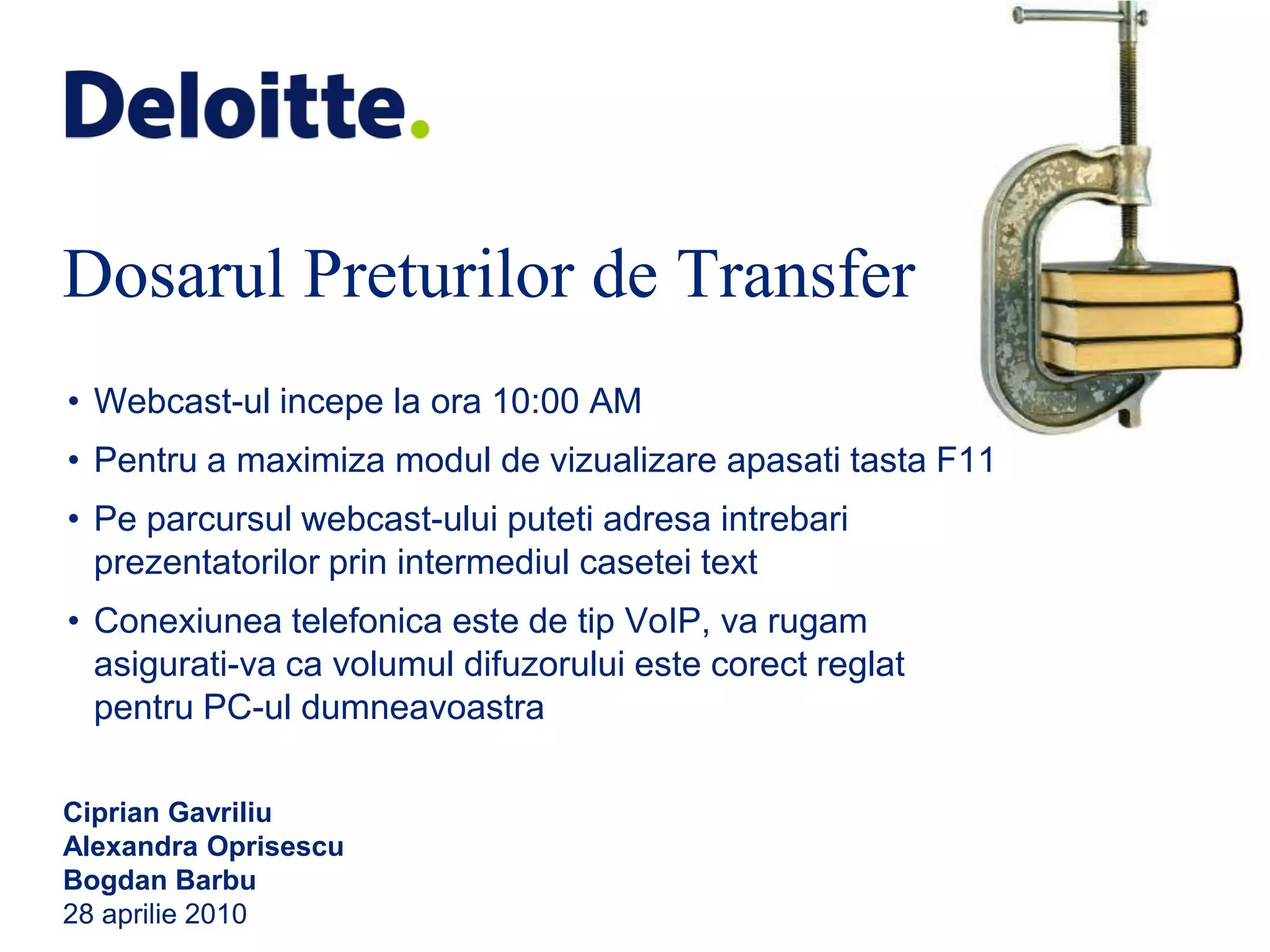 Preturile de Transfer in Romania | PDF