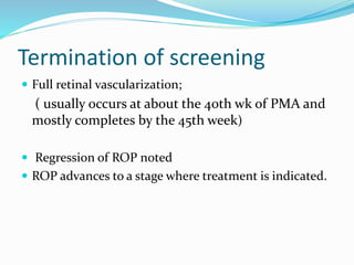 Rop screening ppt | PPTX
