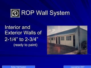 ROP SYSTEM WALL | PPSX