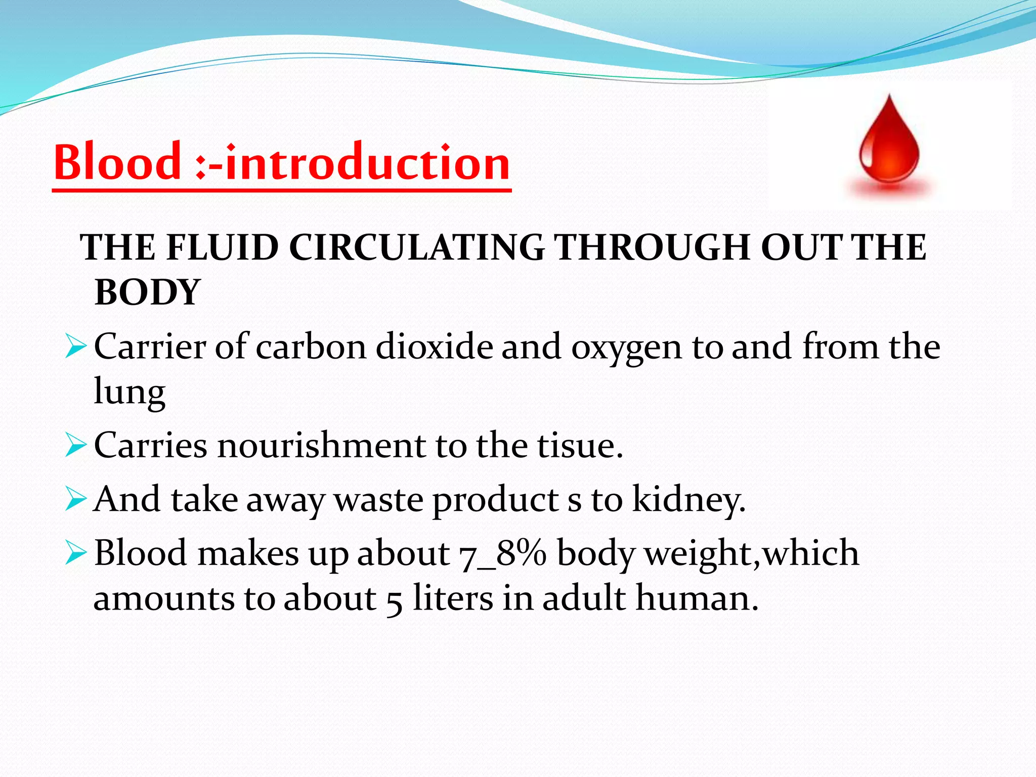 Blood; Importance in Diagnosis | PPTX