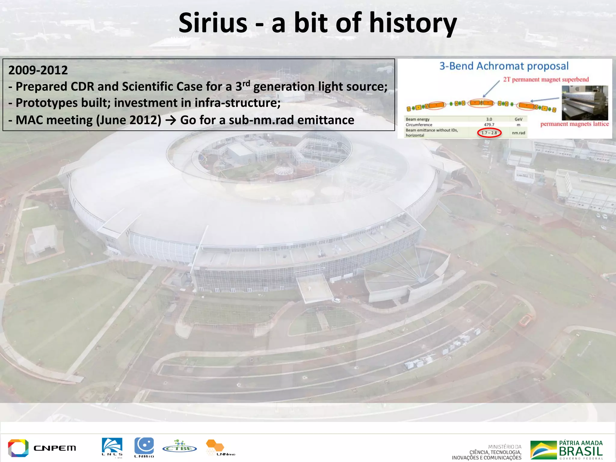 Sirius: The New Brazilian Synchrotron Light Source. | PDF