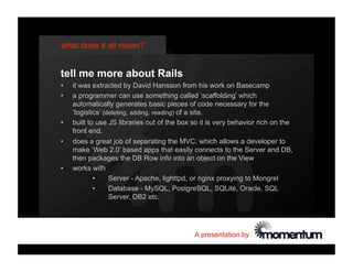 Ruby on Rails | PPT