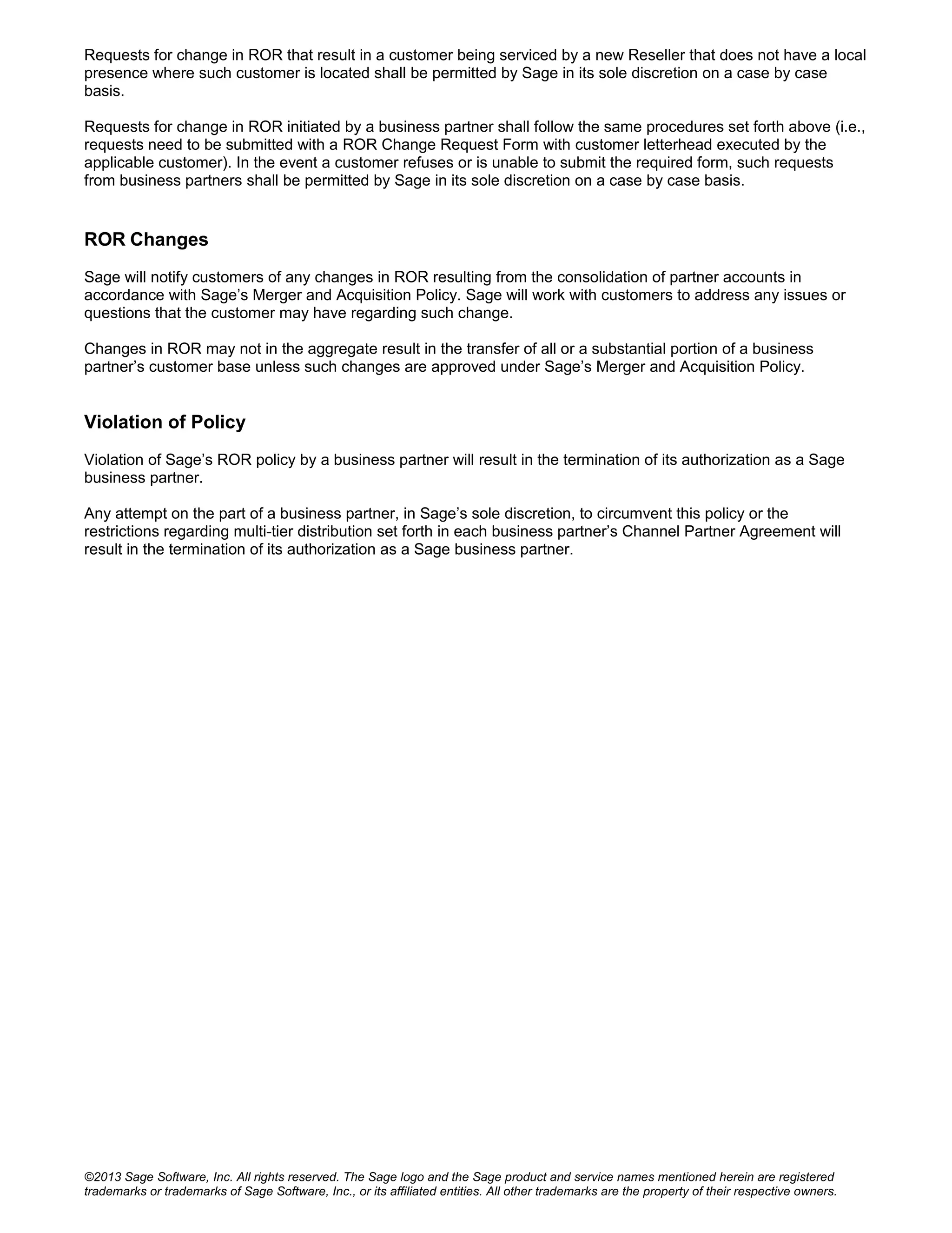 Sage 100 Reseller of Record | DOC