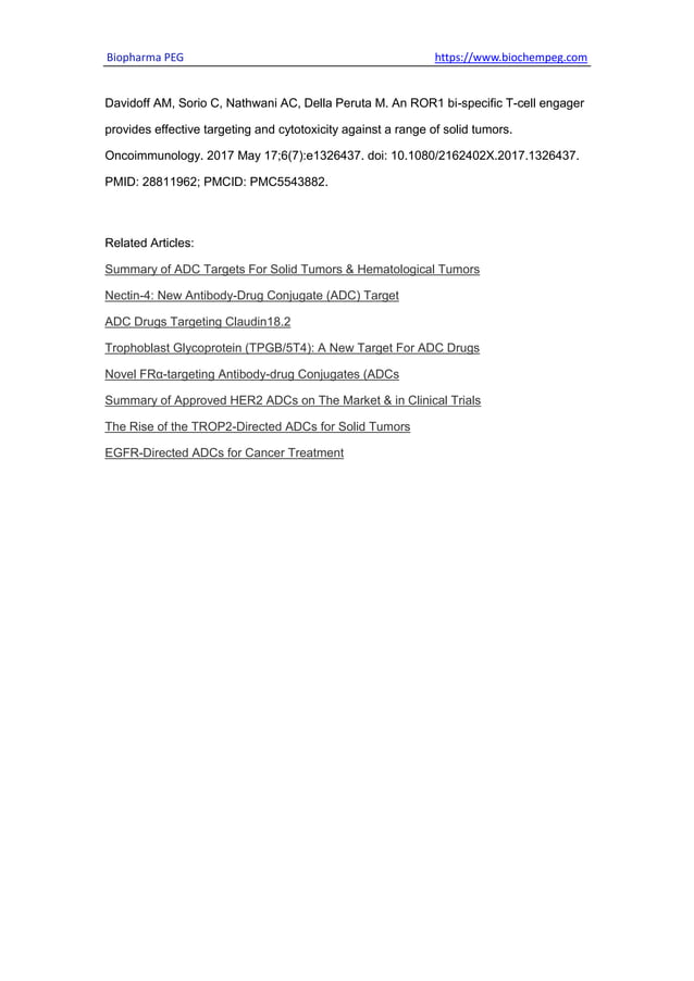 ROR1 ADCs in Clinical Trials MK-2140, NBE-002 & CS5001.pdf