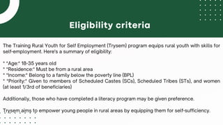 TRYSEM scheme ppt government scheme .pdf