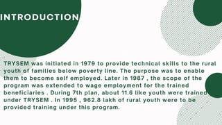 TRYSEM scheme ppt government scheme .pdf