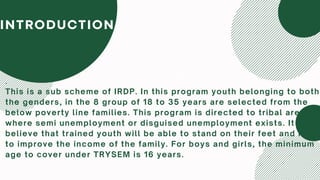 TRYSEM scheme ppt government scheme .pdf