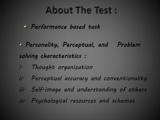 The Rorschach Ink Blot Test | PPTX