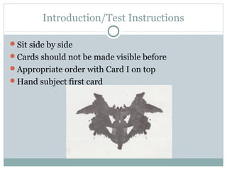 Rorschach ink blot test | PPT